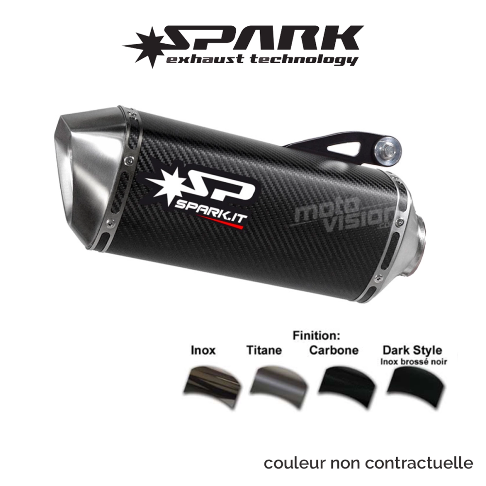 Echappement SPARK Ducati MONSTER 1200 2014-2015 SILENCIEUX FORCE CARBONE CATALYSEUR HOMOLOGUE ...