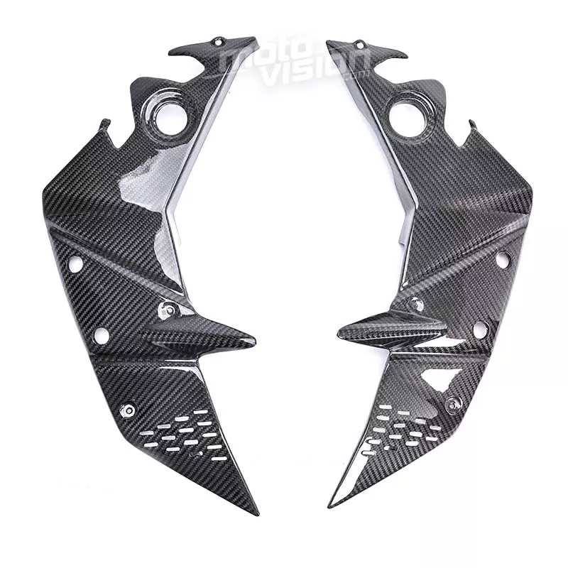 Paire de Caches de cadre Carbone Z1000 2007-2009 Z750 2007-2012 Z750 R ...