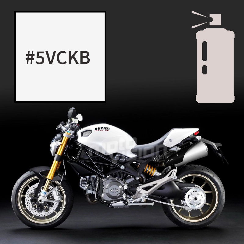 Pintura en spray de 400 ml Ducati White Pearl 1100 Monster 2010 - Moto ...