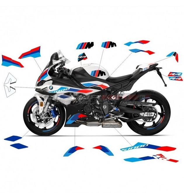 Custom sticker set for white Bmw S1000RR |Moto Vision - Moto Vision