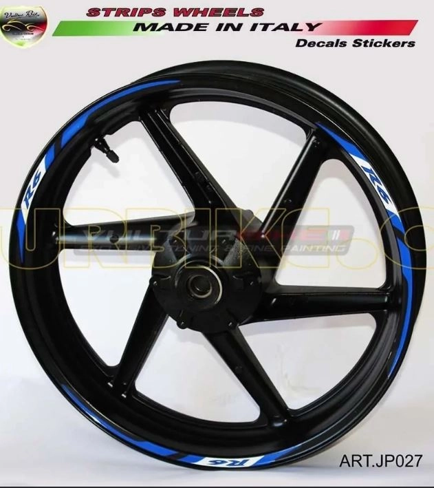 Adhesivos negro azul para ruedas de moto - Yamaha R6 - Moto Vision
