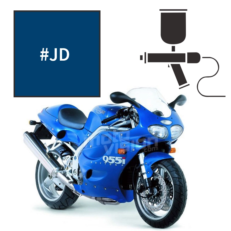 Motorcycle paint Triumph Caspian Blue Pearl 955 Daytona 2000-2003 ...